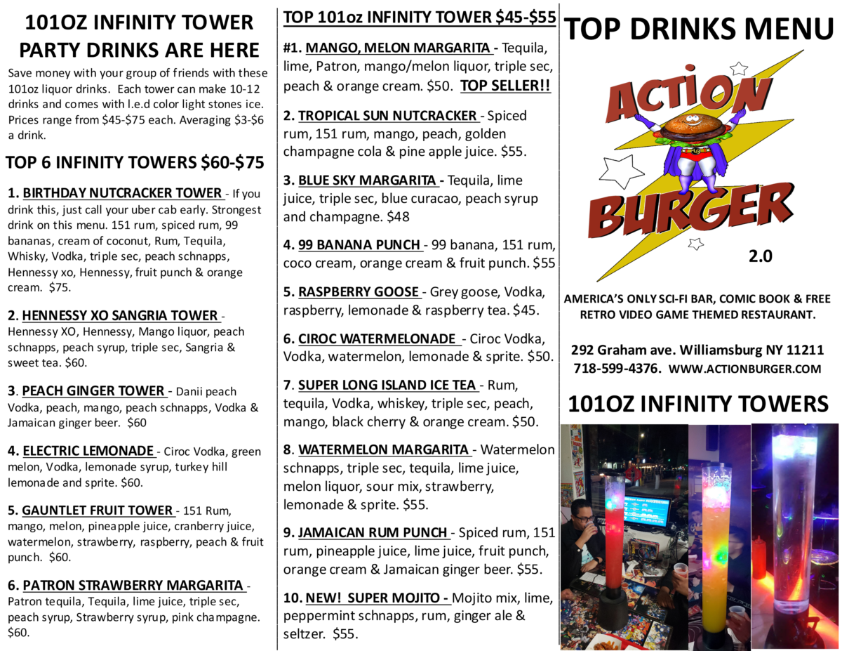 Menu | ACTION BURGER