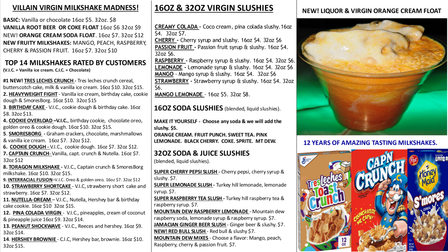 Menu | ACTION BURGER